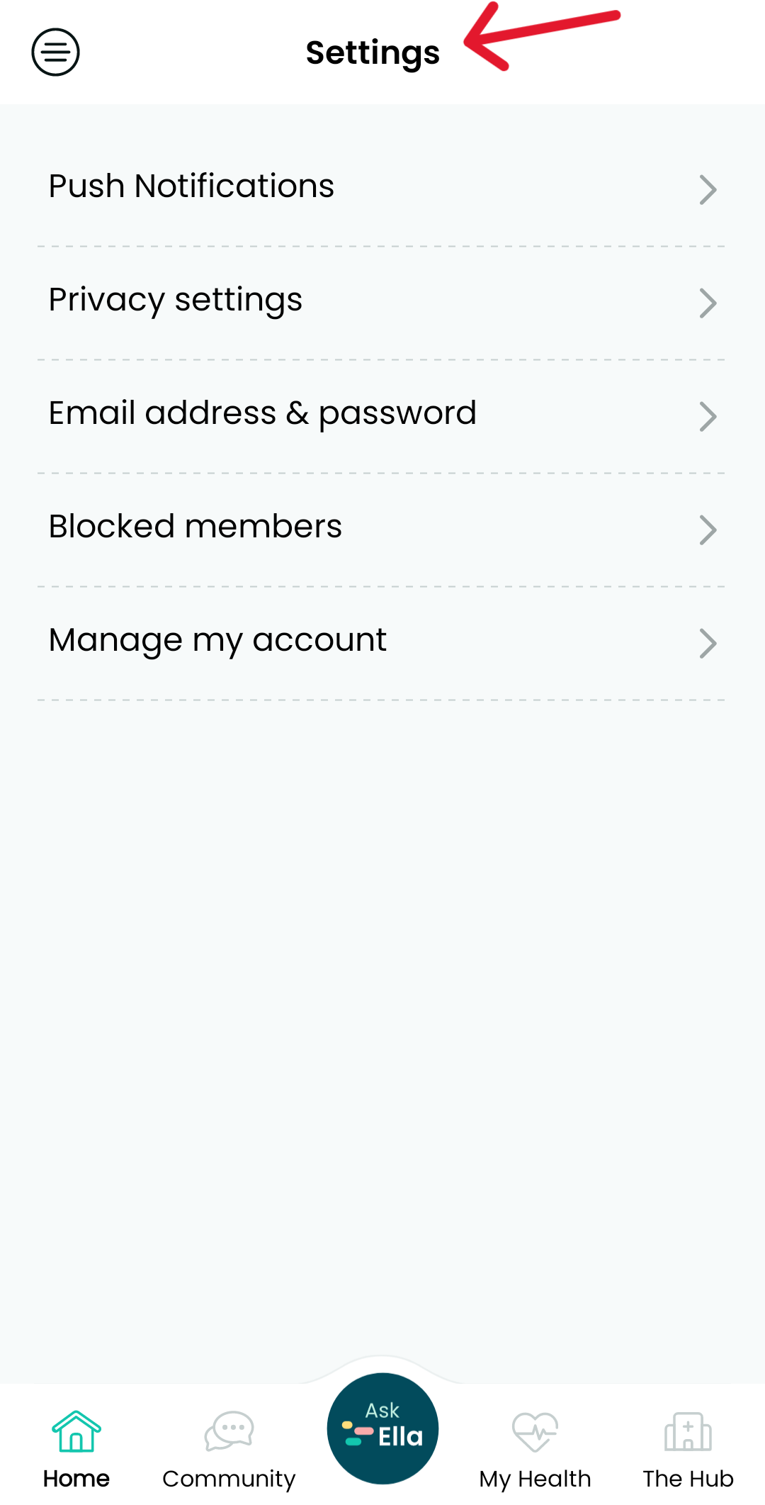 Managing my account and settings on the PLM app – PatientsLikeMe help ...
