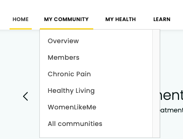 My Community on PatientsLikeMe – PatientsLikeMe help center